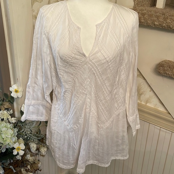 Ralph Lauren | Tops | Ralph Lauren Sheer White Top | Poshmark